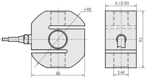4000kg 5000kg S Beam Load Cell / Tension And Compression Load Cell