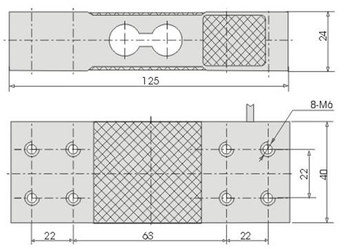 50kg 100kg 150kg Single Point Load Cell , High Precision Load Cell