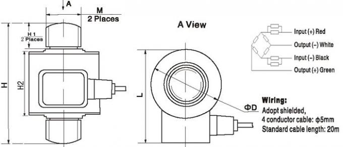 High Capacity Stainless Steel Load Cell Column Type High Performance