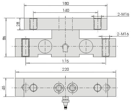 2 Ton Double Shear Beam Load Cell with 2mV/V Output